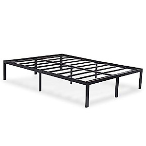 SLEEPLACE 14 Inch Dura Metal Steel Slat / Mattress Foundation / Bed Frame, King