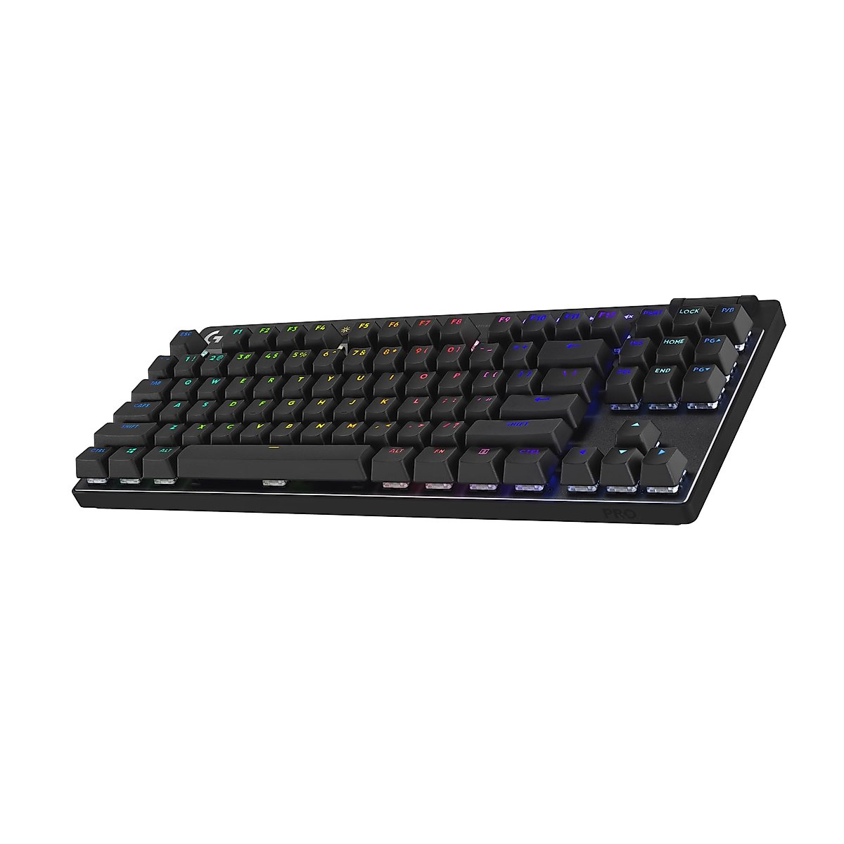 Logitech G PRO X TKL LIGHTSPEED Wireless Gaming Keyboard, Ultra-Portable Tenkeyless Design, LIGHTSYNC RGB, PBT keycaps, Linear Switches (GX Red) - Black