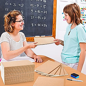 feela 30 Pack Blank Kraft Notebooks, Unlined Sketchbook Note Pad Travel Journal for Drawing Doodling Writing, Journal Bulk For Women Kids Students Office School Supplies, A5, 60 Pages, 8.3” X 5.5”