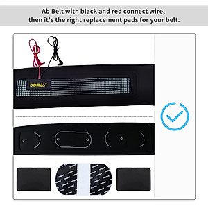DOMAS Ab Belt Replacement Pads (Please Check The Product Description Clearly to Choose The Right Pads)