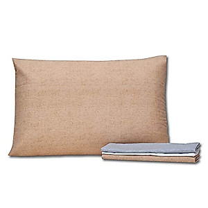 ProComf Travel and Camping Mate/Baby/Kid's/Teen's/Adult's Pillow Case- Pack of 3 (Cream, Ivory, Blue)