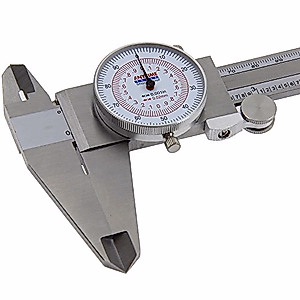 Anytime Tools Dial Caliper 12" / 300mm Metric/INCH SAE Standard MM Dual Hand Reading Scale