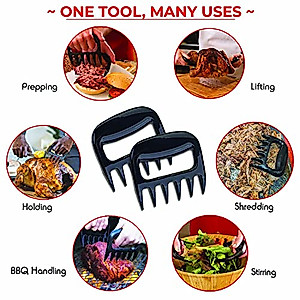 Meat Claws for Shredding. Santa's BBQ Claws. Funny Stocking Stuffers for Men Dads Grillers, Boss Boyfriend Christmas Gift Box. Barbecue Pulled Pork Shredder Funny Grill Tool Pelto Kitchen Gadget