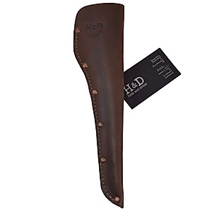 Hide & Drink, Thick Leather Sheath Accepts 6 inch | Mora Belt Holder | Handmade - Bourbon Brown