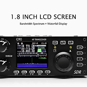 Xiegu G90 HF Radio 20W SSB/CW/AM/FM SDR Structure with Built-in Auto Antenna Tuner