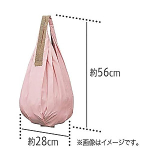 Marna S460GY Shupatto Compact Bag, Drop, Gray, Vertical Type, Drops, Instantly Foldable Eco Bag, When Using Bag: 11.0 x 22.0 inches (28 x 56 cm)