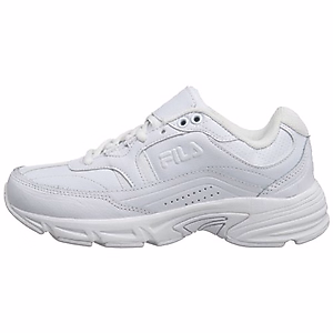 Fila womens Memory Workshift-w cross trainer shoes, White/White/White, 8.5 Wide US