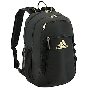 adidas Excel 6 Backpack, Black,Gold, One Size