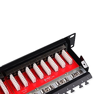 Cable Matters Rackmount or Wall Mount 24-Port Shielded RJ45 Patch Panel with Jack Shutter