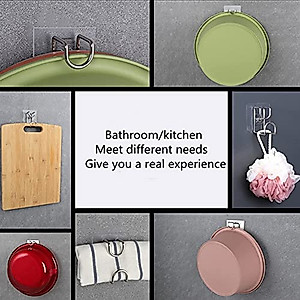 InfantLY Bright Wall Mounted Washbasin Hook Hair Dryer Holder , Heavy Duty Strong Self-Adhesive Waterproof Reusable Robe&Towel Hooks Sticky Hanger Multi-Purpose Hook Kitchen Washroom Bathroom (007)