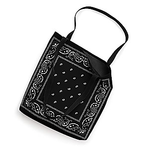 Black bandana design gangster hip hop street wear gangsta Tote Bag