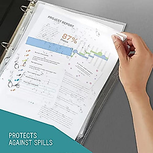 Sheet Protectors | 200 Pack Page Protectors - Sheet Protectors for 3 Ring Binder, 8.5” x 11”