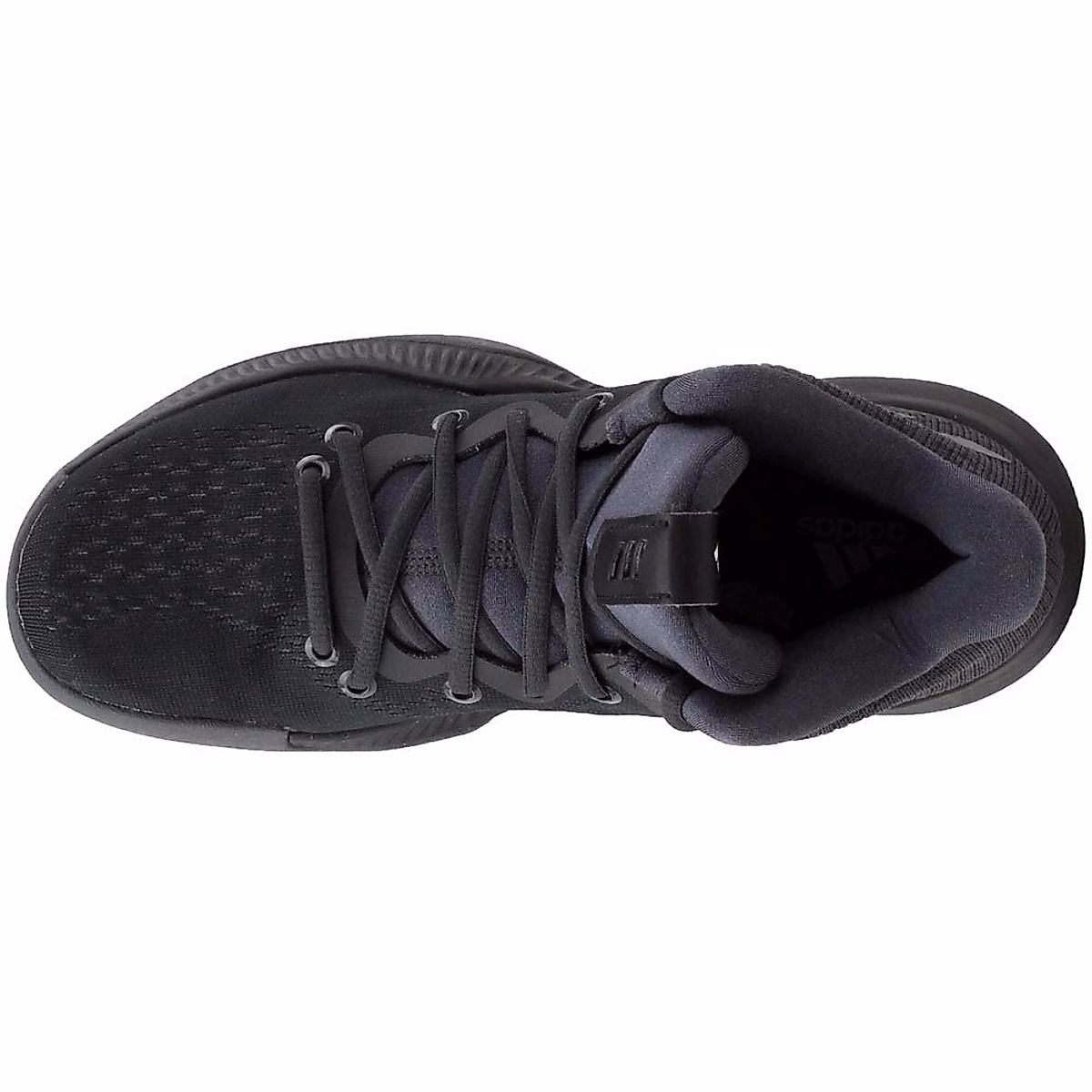 adidas Boy's Mad Bounce J Basketball Shoe, Utility Black/Black/Grey, 4 M US Big Kid