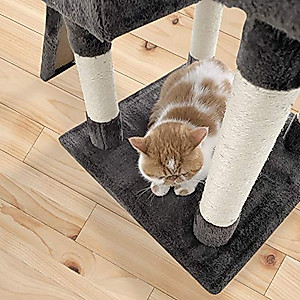 Confote 65” Multi-Level Cat Tree with 2 Condos and 3 Perches, Climber Tower Furniture for Large Cats Kitten