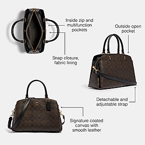 COACH Lillie Carryall, Brown Black