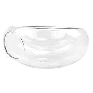 PATKAW Insulated Bowl Cold Dip Bowl 20.5X20.5CM Glass Bowls Iced Up Salad Bowl Chilled Serving Dish with Ice Chamber Iced Dip- On- Ice Serving Bowl Dry Ice Salad Bowl for Hotel, Party Glass Bowls