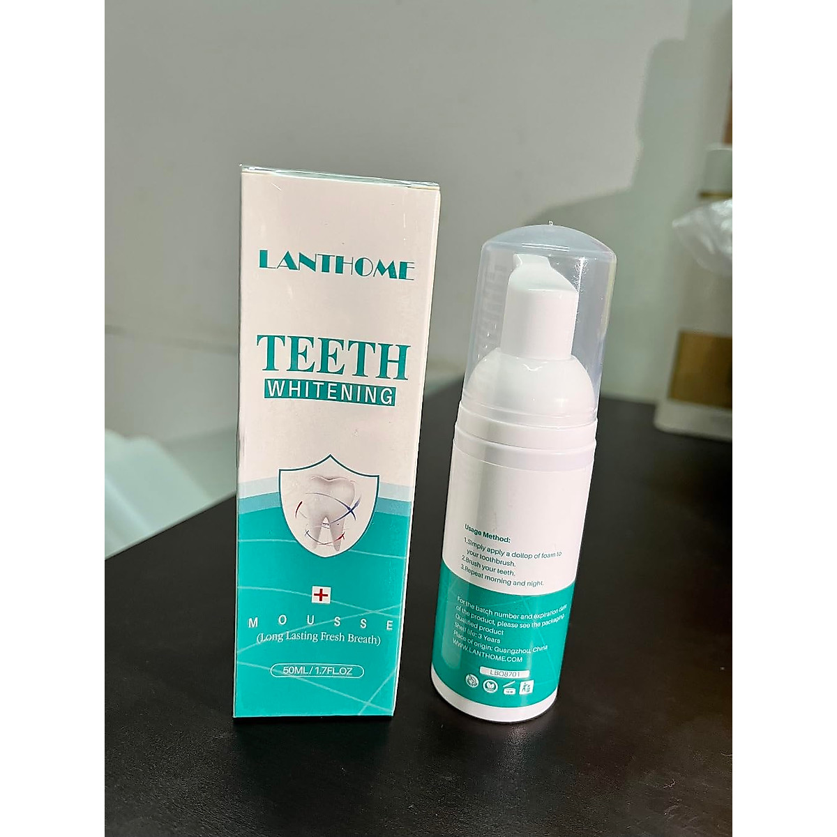 2 Pcs Teeth Whitening Toothpaste, tooth Mousse, Ultra-fine Mousse Foam Deeply Cleaning Gums.