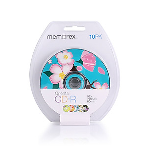 Memorex Designer CD-R Recordable Media, Asian Design, 700MB/80 Minutes, Pack of 10
