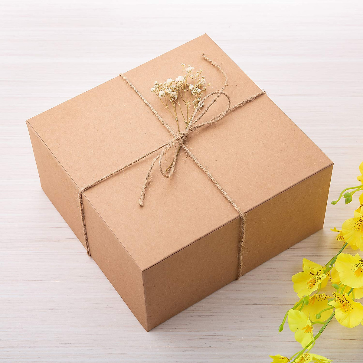 GEFTOL Small Black Gift Box 50 Pack 4 x 4 x 4 inches Fold Box Easy Assemble Paper Gift Box Bridesmaids Proposal Box for Bridal Birthday Party Christmas(Black)