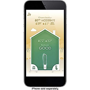 Dyson - TP02 Pure Cool Link Tower 400 Sq. Ft. Air Purifier - Iron, Blue