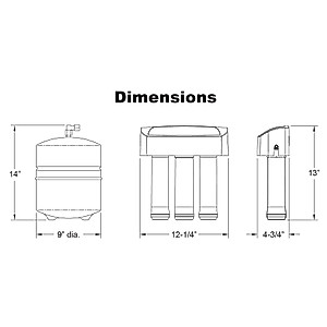 Whirlpool WHER25 Reverse Osmosis (RO) Filtration System With Chrome Faucet | Extra Long Life | Easy To Replace UltraEase Filter Cartridges, White