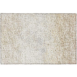 Addison Rugs Rylee ARY33 Beige Washable 1'8" x 2'6" Indoor Outdoor Area Rug, Easy Clean, Machine Washable, Non Shedding, Bedroom, Entry, Living Room, Dining Room, Kitchen, Patio Rug