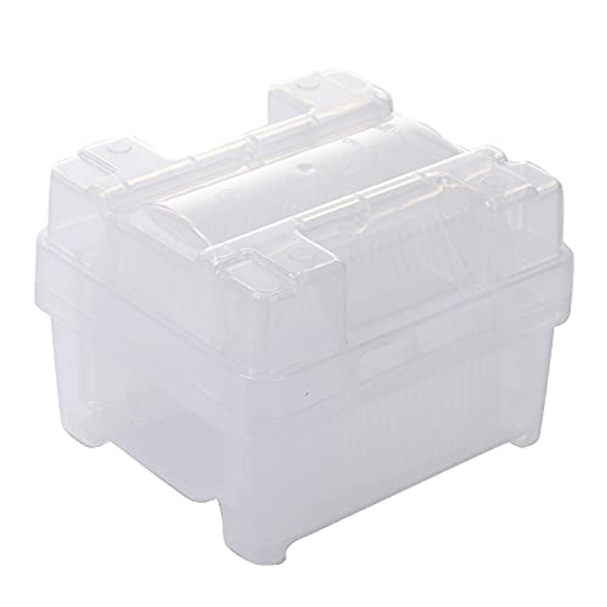 4" or 100mm Wafer Sample Box Wafer Cassette, Wafer Carrying Tray, for Silicon 25 Slots, Sapphire, SiC Substrate Storage (Pack of 1 pc)