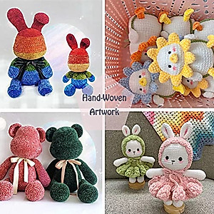 2PCS Soft Chenille Yarn Blanket Yarn,Velvet Yarn for Knitting,Fancy Yarn for Crochet,Crochet Yarn for Sweater/Hat/Blankets/DIY Craft(Orange)