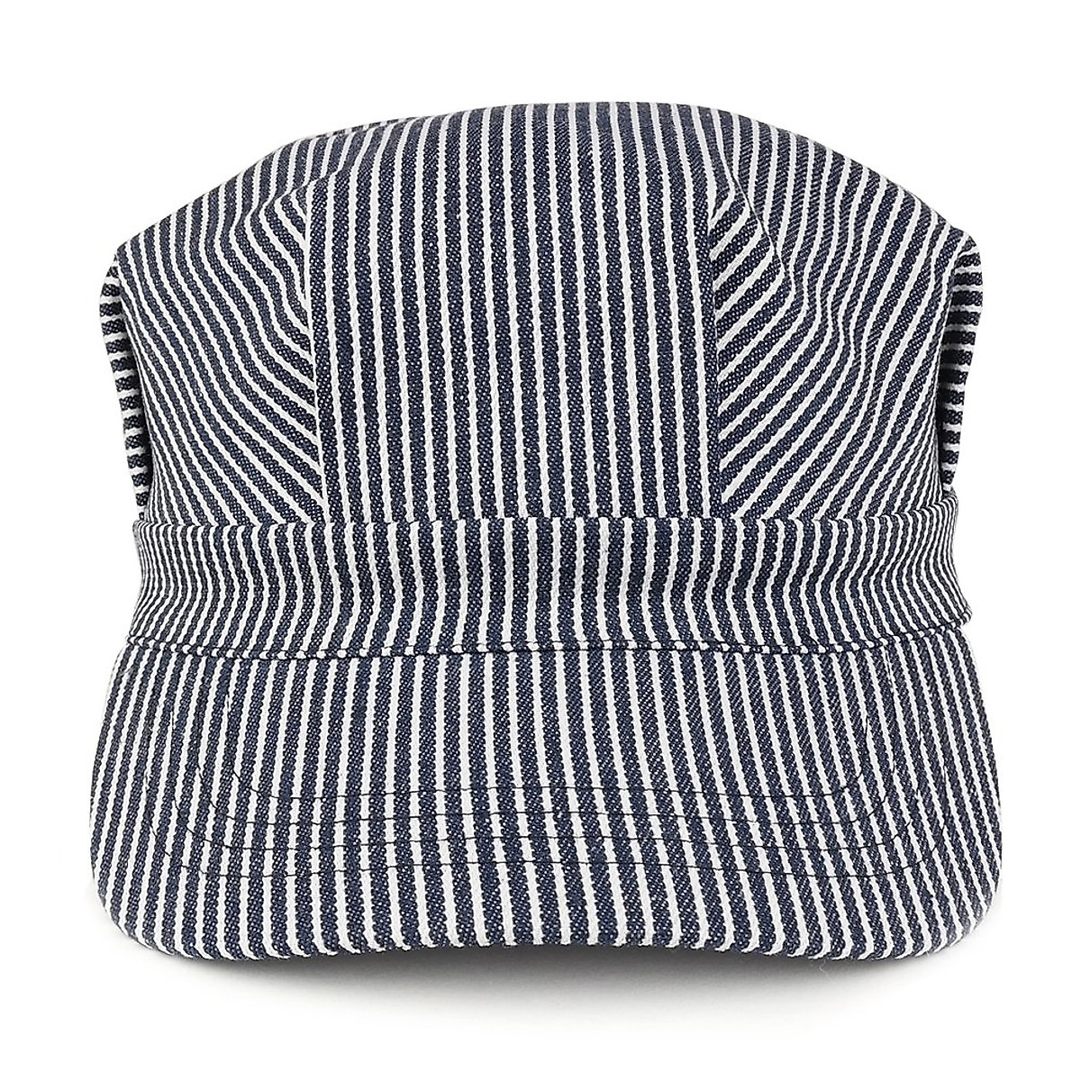 Armycrew Oversized Classic Conductor Cotton Engineer Army Cap - Blue Stripe - XL