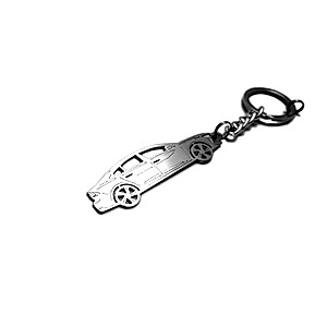 AWA Keychain With Ring For Peugeot 508 II Steel Key Pendant Chain Automobile Gift Car Design Accessories Laser Cut Home Key