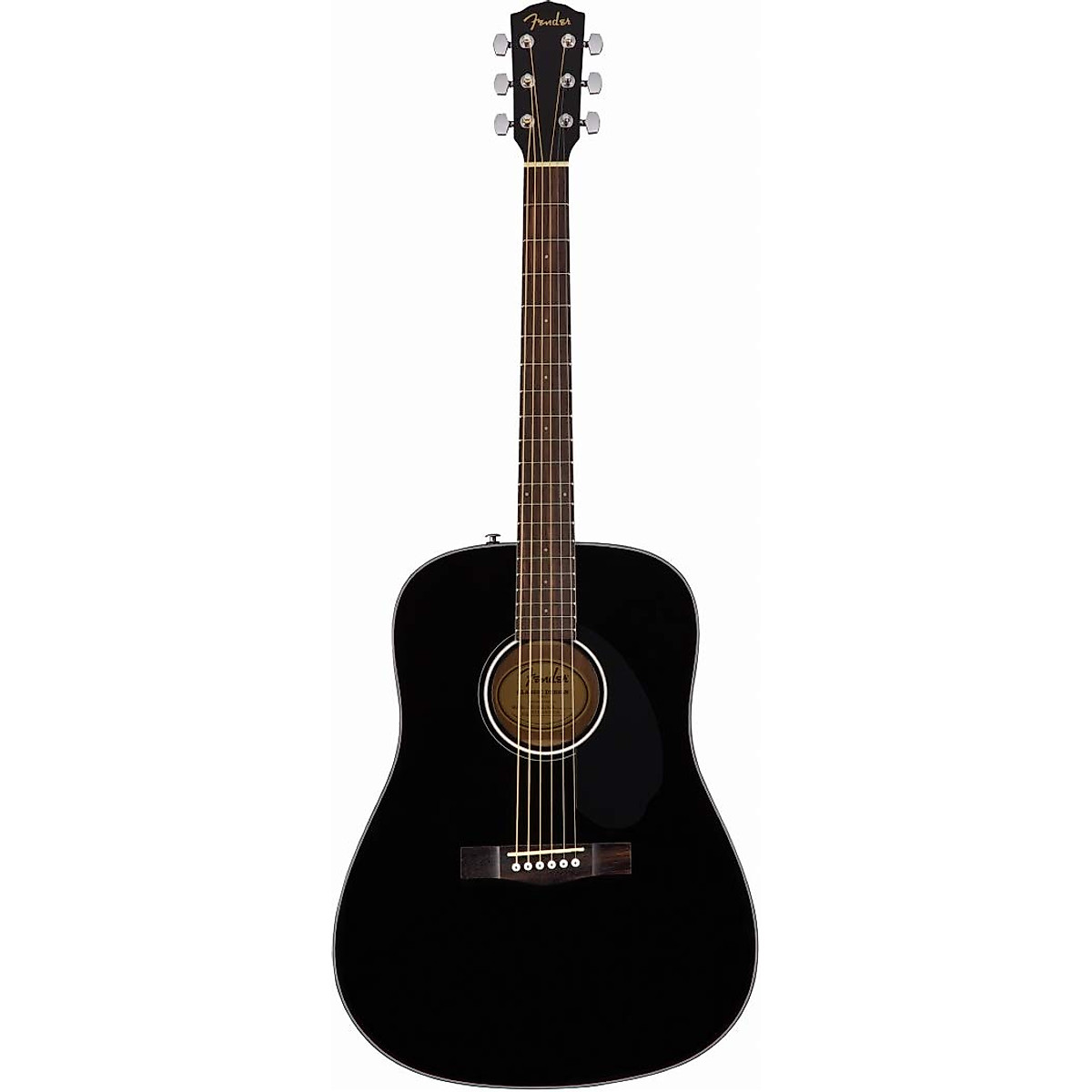 Fender CD-60S Dreadnought Acoustic Guitar, with 2-Year Warranty, Black