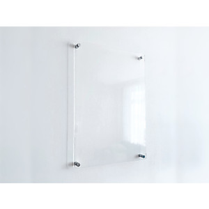 Blank Acrylic Dry Erase Board - Personalized Calendar 2024, Clear Plaque for Wall, Personalized Calendar, Personalized Clear Wall Calendar, Writing Board with Standoffs