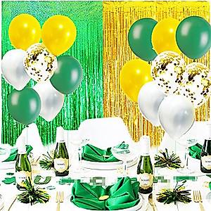 Graduation Party Decorations Green Yellow White 2023/Green Yellow Balloons/Green Tractor Birthday Party/Lemonade Party Decorations/Green Yellow Birthday Party Decorations 40pcs