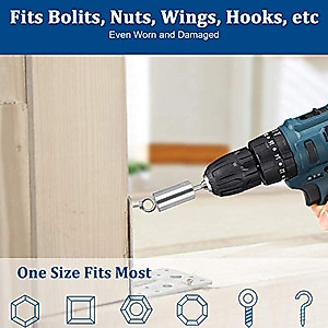 5PCS 1/4inch Hex Shank Screwdriver Bits + Universal Socket Tool Gifts for Men