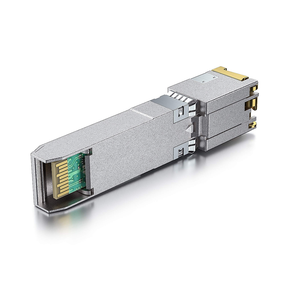 10Gb SFP+ RJ45 Module, 10Gbase-T Ethernet SFP+ Copper Transceiver Support 10G/5G/2.5G/1.25G, Compatible with Ubiquiti UF-RJ45-10G, UniFi, TP-Link TL-SM5310-T, MikroTik, Fortinet, D-Link, 30m