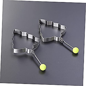 COOLHIYA 2 Pcs Egg Shaper Pancake Shaping Mold Fried Egg Rings Ring Mold for Eggs Egg Shaping Molds Pancake Rings Omelette Mould Shaping Mold for Cooking Egg Frying Ring Pancakes Silver