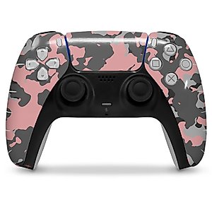 WraptorSkinz Skin Wrap compatible with Sony PS5 DualSense Controller WraptorCamo Old School Camouflage Camo Pink (CONTROLLER NOT INCLUDED)