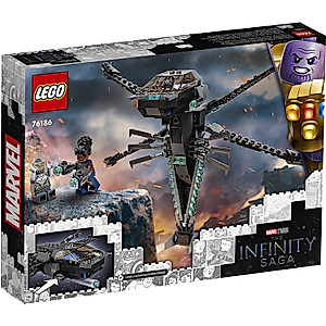 LEGO Marvel Black Panther Dragon Flyer 76186 Building Kit Toy; Create The Final Battle Scene from Avengers: Endgame; New 2021 (202 Pieces)