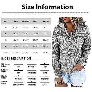 Sweatshirt For Women 2023, Printed Drawstring Long Sleeve Top 2023 Button Pullover Sweatshirt Oversized Zip Up Hoodie Sweaters Chamarra De Mezclilla Para Mujer Fall Fringe Vest (XXL, Purple)