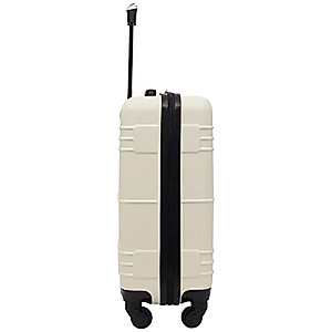 Travelers Club Richmond Spinner Luggage, Bone, Carry-On 20-Inch
