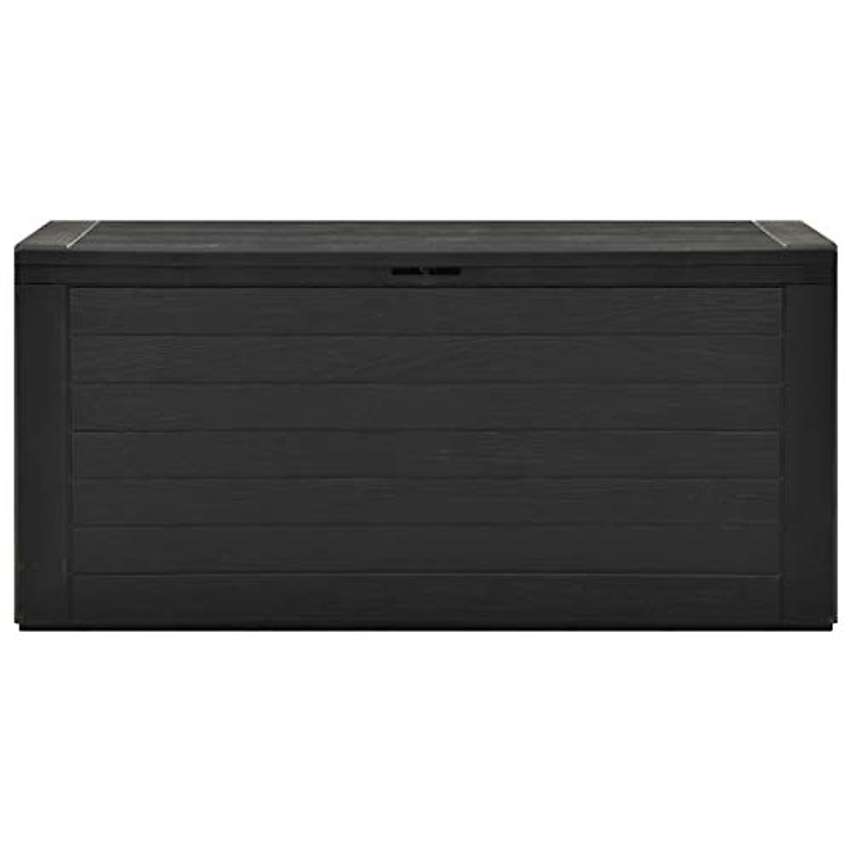 FIRBNUS Patio Storage Box Anthracite 45.7"x17.3"x21.7" PP Storage Chest Durable Materials Toolbox Both Indoor and Outdoor Use Garden Pool Box Storing Away Cushions Pillows Blankets Toys