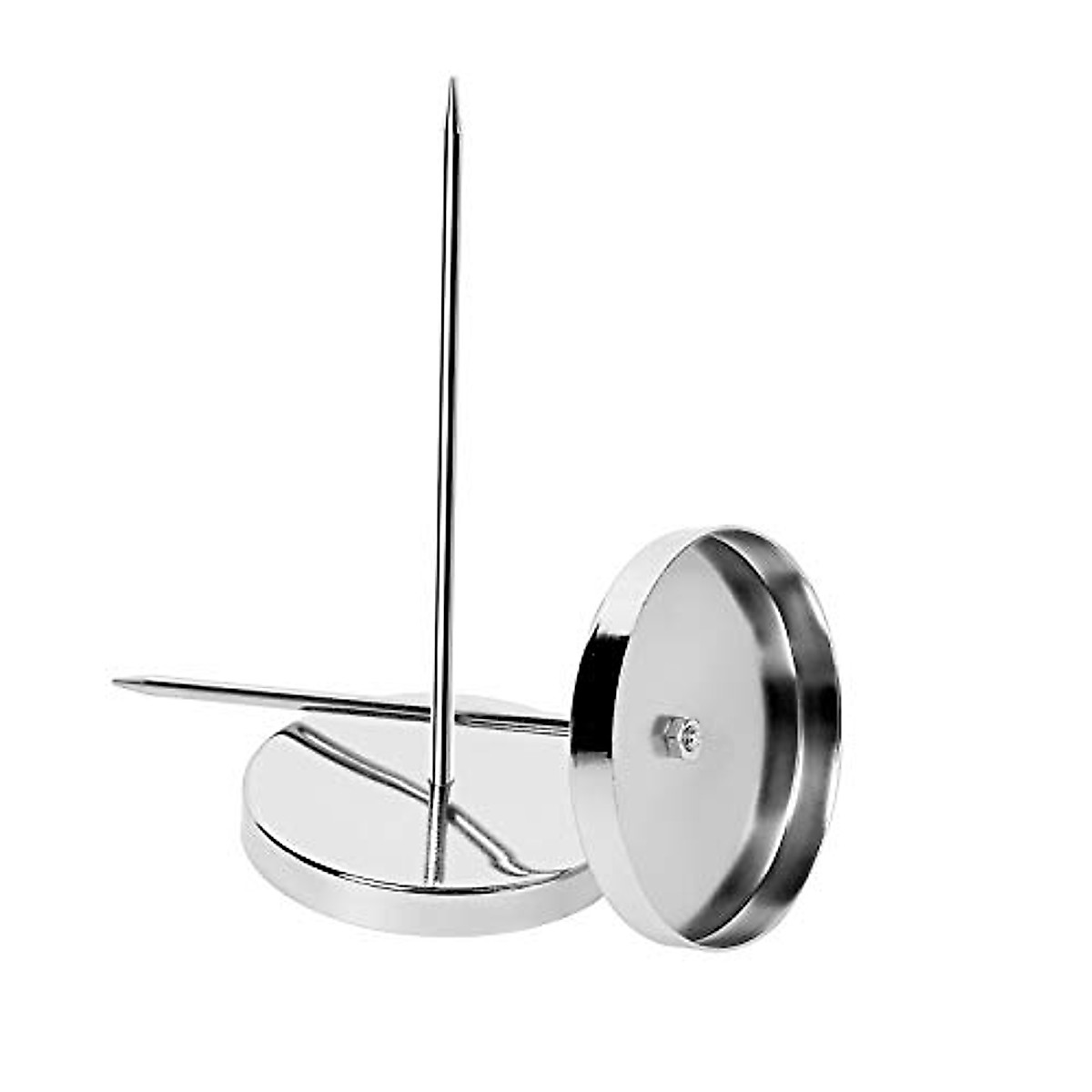 2PCS Bill Fork, Rod Paper Holder Spike, Stainless Steel Check Bill Holder, Memo Holder Spike