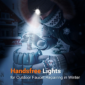 Mens Gifts Beanie Hat with Light: Stocking Stuffers Women Men Rechargeable Cap LED Flashlight Winter Hats Gift Ideas for Dad Black