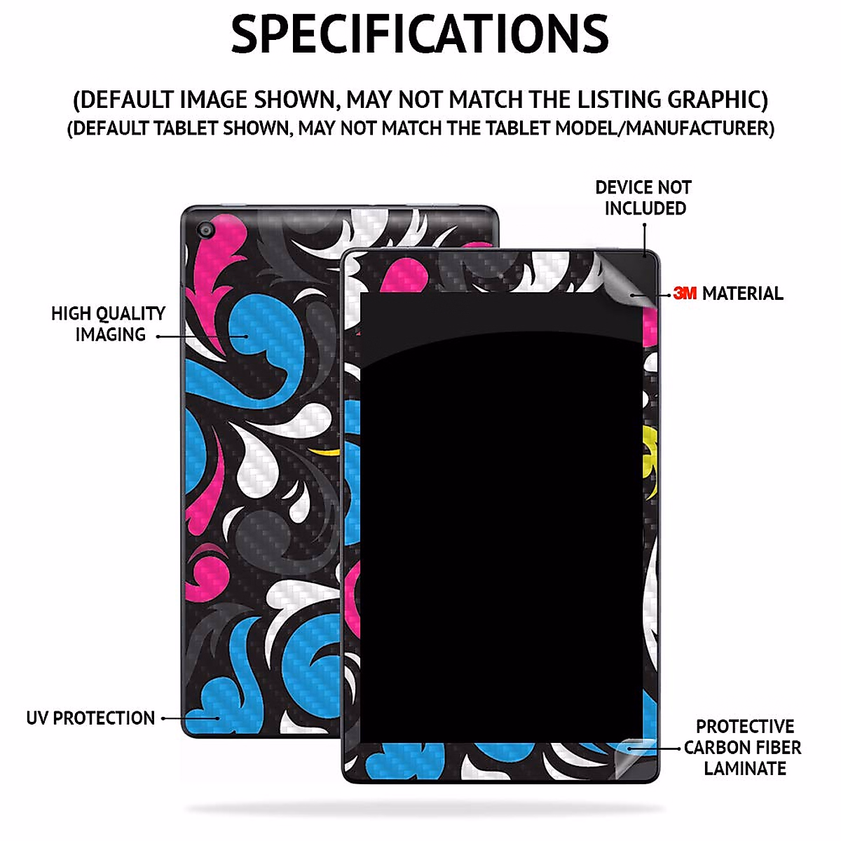 MIGHTY SKINS MightySkins Carbon Fiber Skin for Microsoft Surface Duo - Purple Chevron | Protective, Durable Textured Carbon Fiber Finish | Easy to Apply | Made in The USA