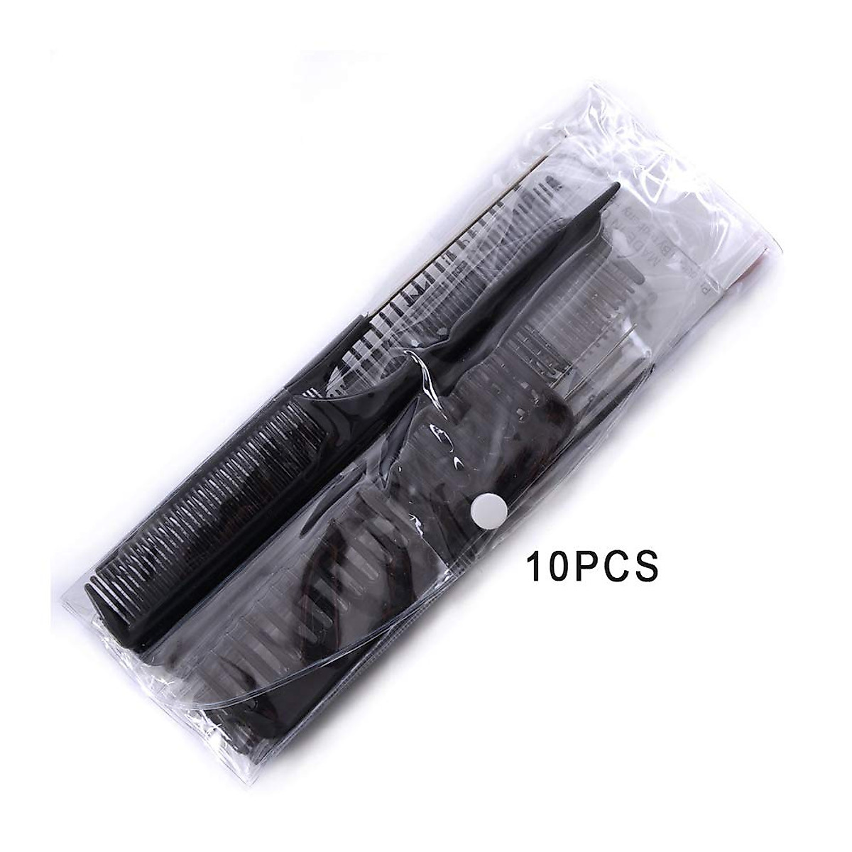 10PCS Black Hair Comb Set Hair Styling Comb for Women Men Kids Hairdressing Hair Cutting Combs for Hair Styling Tool