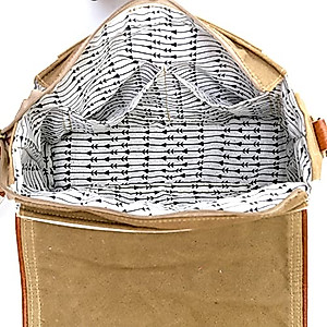 CLA Upcycled Canvas Star Crossbody Bag, Upcycled Canvas & Cowhide Crossbody Bag, Upcycled Canvas & Cowhide Leather Crossbody Bag for Women, Canvas Crossbody Bags for Women