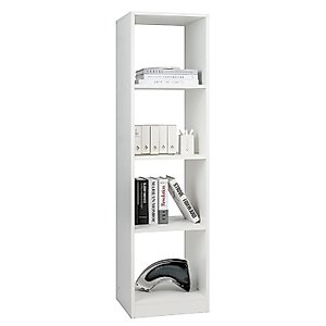 Tangkula 4 Cube Bookshelf, Freestanding 5 Tier Open Bookcase, Modern Cube Storage Organizer with Anti-toppling Device, Multipurpose Wooden Display Shelving for Living Room Study Office (1, 4-Cube)