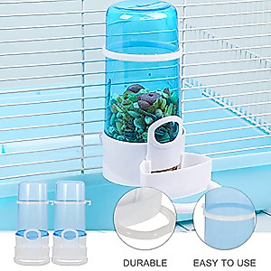 balacoo 2Pcs Small Animal Automatic Feeder Bird Hamster Water Dispenser Pet Food Dispenser Pet Water Bowl for Hamster Small Pet Bird