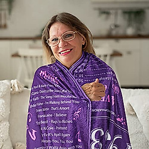 Happy 60th Birthday Gifts for Women Men Blanket 1963 60th Birthday Anniversary Weeding Decorations Turning 60 Year Old Bday Gift Idea for Wife Husband Mom Dad Back in 1963 Throw Blanket 60Lx50W Inches