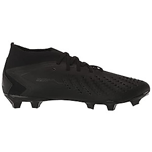 adidas Unisex Predator Accuracy.3 Firm Ground Soccer Shoe, Black/Black/White, 9.5 US Men